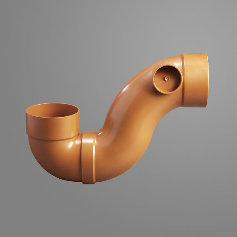 110MM UPVC Underground P Trap (Plain) Sirim, EXACT - Sanifix Hardware Store