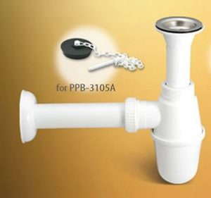 32MM Plastic Bottle Trap Complete With Waste, Plug & Plastic Chain ...