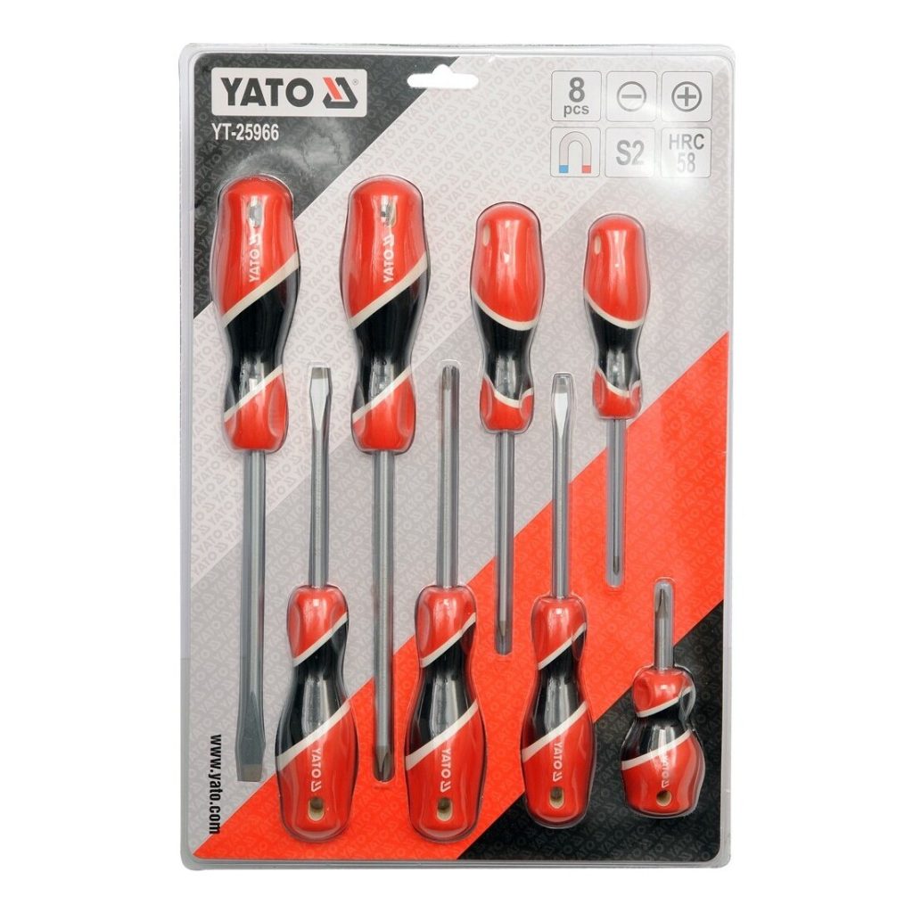 Screwdriver Set 8pcs YT25966, YATO - Sanifix Hardware Store